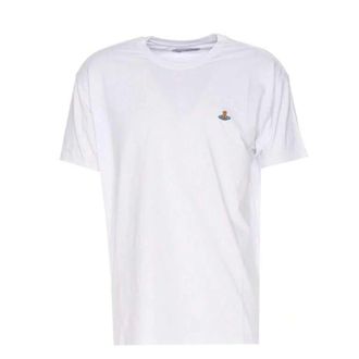 Vivienne Westwood Femme, Tops, Blanc, Taille: 36 FR T-shirt design Orb multicolore