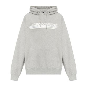 Dsquared2 Cotton Logo Sweatshirt - - Sweatshirts & Hoodies - Herren - Grau - XL