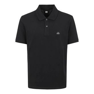 C.P. Company Stretch Piquet Kurzarm-Poloshirt - - Tops - Herren - Schwarzk - M