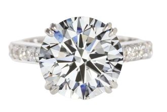 Verde 5ct IGI Certified Lab Grown Round Cut Diamond Ring