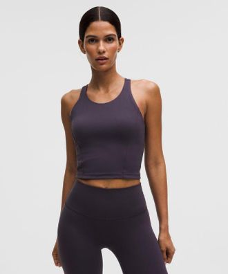 lululemon D&eacute;bardeur Wunder Train dos nageur Maintien moyen, bonnets B/C pour Femmes - Violet/Violet - Taille 10