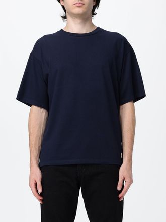 Saint Laurent T-shirt &agrave; col rond en jersey de coton et modal &agrave; &eacute;paules tombantes