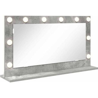 vidaXL Kosmetikspiegel mit Spiegel Beton Grau 80 x 45 x 18 cm Vidaxl