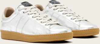 AllSaints Leon - Sneaker in Silber