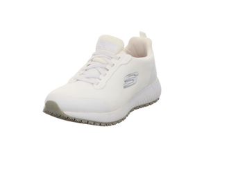 Skechers Damen Squad Sr Sneaker, White Flat Knit, 38.5 EU