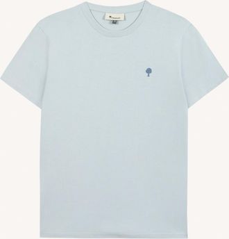 Faguo T-shirt bleu ciel coton recycl&eacute; - ARCY