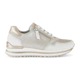 Gabor Beige metallische K&ouml;rbe aus bedrucktem Leder - - Shoes - Damen - Beige - 36 1/2 EU