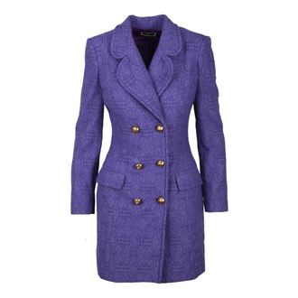 Elisabetta Franchi Damen, M&auml;ntel, Lila, 2XSGr&ouml;&szlig;e