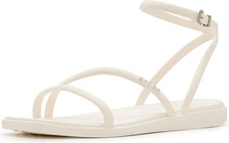 Crocs Miami Damen-Sandalen mit Kn&ouml;chelriemen, flach, Kreide, 36 EU, kreidefarben, 34/35 EU