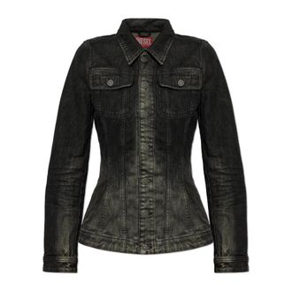 Diesel Damen, Jacken, Schwarzk, LGr&ouml;&szlig;e