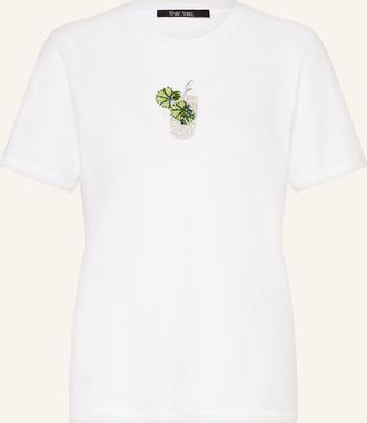 Marc Aurel Marc Aurel T-Shirt Mit Schmucksteinen weiss