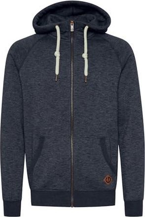 Solid SOLID SDVitu Homme Veste en sweat Veste à capuche Zip-Hoodie avec capuche Cordon de serrage Poche kangourou Femeture éclair Mélange de coton Regular F