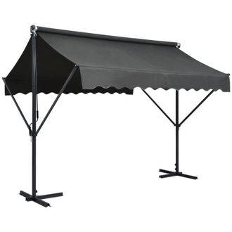 vidaXL Auvent sur pied 300 x 300 cm Anthracite vidaXL