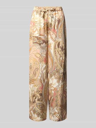 Monari Stoffhose aus Viskose mit Paisley-Muster Modell Pia