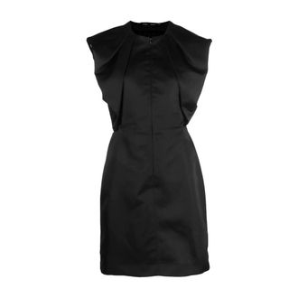 Proenza Schouler Schwarzes Satin-Shift-Midikleid - - Dresses - Damen - Schwarzk - M