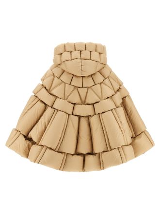 RAXXY 3D Quilted Technical Fabric Cape - Beige