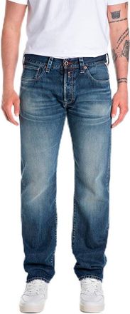 Replay Herren Deryck Red Attitude Jeans, 007 Dark Blue, 32W/ x 32L