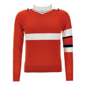 Wales Bonner Calm Sweater - - Knitwear - Herren - Rot - S