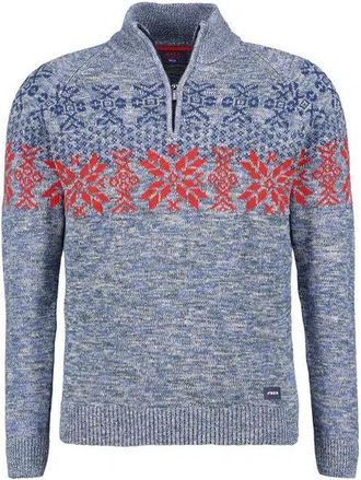 N.Z.A. Herren Pullover blau Norweger