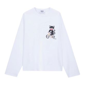 Msgm Msgm, Herren, Oberteile, Wei&szlig;, MGr&ouml;&szlig;e