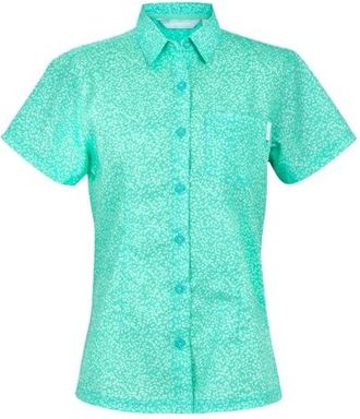 Regatta Chemisier fonctionnel Mindano VIII pour femme, Imprimé feuille bleue Aruba - C3b, 40