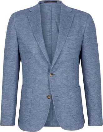 Windsor Ungef&uuml;ttertes Sakko aus Leinen und Baumwolle mit Struktur, Shaped Fit in