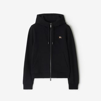 Burberry Baumwoll-Kapuzenjacke mit Knight Stamp