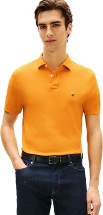 Tommy Hilfiger Herren 1985 Regular Polo Mw0mw17770 S/S Poloshirt, ORANGE (Orange Flash), XXL