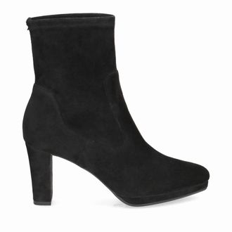 Peter Kaiser Damen - Stiefeletten 75321 LEDER STRETCH in schwarz Rauleder