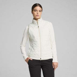 Puma Gilet de golf matelass&eacute; Kyley Femme, V&ecirc;tements, Blanc, XL