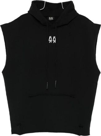 44 Label Group Homme, Sweatshirts et sweats &agrave; capuche, Noir, Taille: 2XL Classic Sleeveless Sweat &agrave; capuche