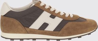 Hogan Baskets Athletic en cuir et mesh avec semelle crant&eacute;e