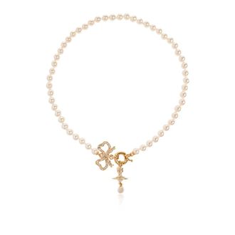 Vivienne Westwood Rigoberta Perlenkette - - Accessories - Damen - Beige - ONE SIZE