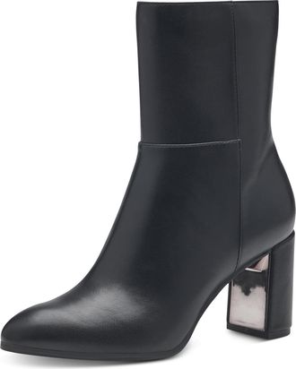 Tamaris Damen Boots mit Absatz Blockabsatz; BLACK/schwarz; 38 EU