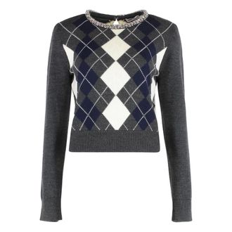 Self Portrait Damen, Strickwaren, Grau, XSGröße