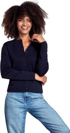 Armor Lux Cardigan uni col Rond &agrave; Boutons