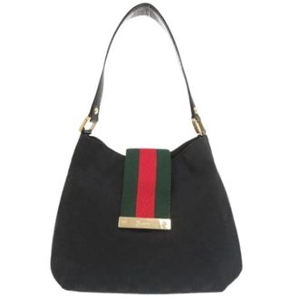 Gucci Sac bandouli&egrave;re vintage Pre-owned - Femme - Pre-owned - Noir - Taille: ONE Size