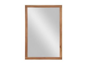 Vente-Unique Miroir Rectangle avec Contour en Bois dacacia - 90 x 60 cm - SEPANG