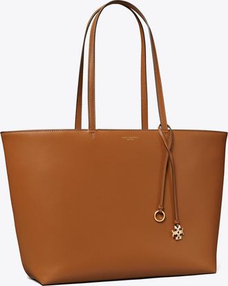 Tory Burch Leather Top Zip Tote