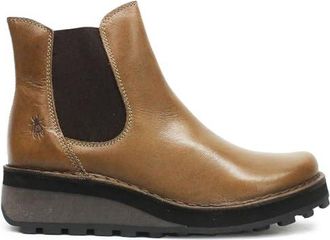 FLY London Womens HUUD148FLY Rug Leather Camel Boots 38 EU