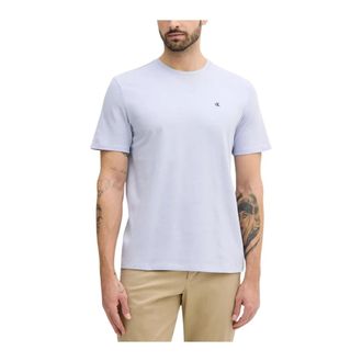 Calvin Klein Jeans Homme, Tops, Bleu, Taille: 2XL T-shirt en coton &agrave; col rond et manches courtes