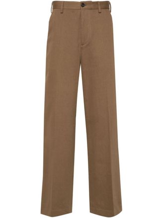 Our Legacy pantalon droit à plis - Marron