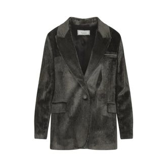 PESERICO Cord Single-Breasted Blazer - - Jackets - Damen - Braun - L
