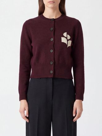 Isabel Marant Cardigan en m&eacute;lange de coton et laine avec logo floqu&eacute;