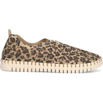 Ilse Jacobsen Slip-On Schuhe mit Leopardenmuster - - Shoes - Damen - Braun - 39 EU