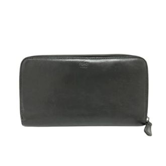 Fendi Portefeuille en cuir Pre-owned - Femme - Pre-owned - Gris - Taille: ONE Size
