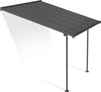 Palram Capri Terrassenüberdachung, Terrassendach, Balkondach, grau bronze, 299x314 cm