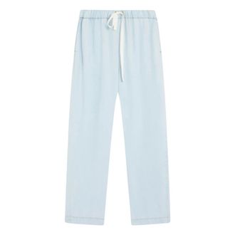 Semicouture Chambray Buddy Hose mit elastischem Bund - - Trousers - Damen - Blau - XS