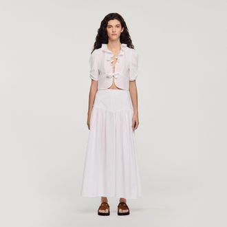 Sandro Top court &agrave; volant