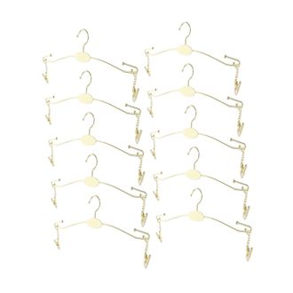 TOPBATHY Metall Unterw&auml;sche Kleiderb&uuml;gel Mit Clips 10 St&uuml;ck BH Organizer Platzsparender W&auml;scheb&uuml;gel F&uuml;r Kleiderschrank Aufbewahrung Und Dessous Pr&auml;sentation